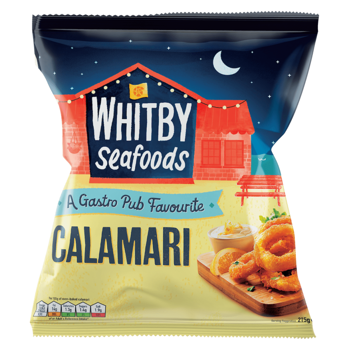 Panko Calamari, 215g - Frozen - Whitby Seafoods - Home of Scampi