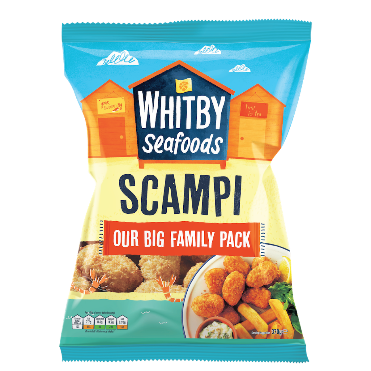 Frozen Scampi - Big Family Pack, 370g - Whitby Seafoods - Home of Scampi